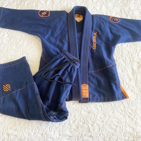 sanabul | Costumes | Sanabul Jiu Jitsu Gi Kids K Navy Orange Bjj ...